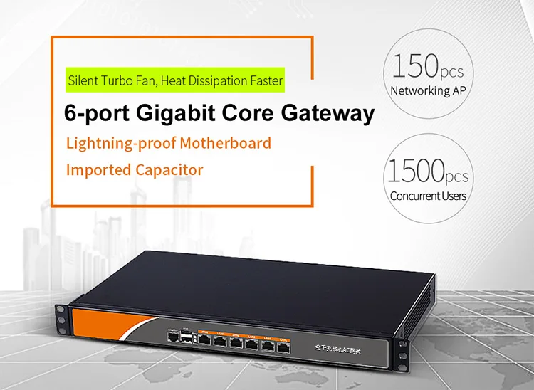 6-port Ap Controller Ac Core Gateway Gigabit Wireless Access Point ...