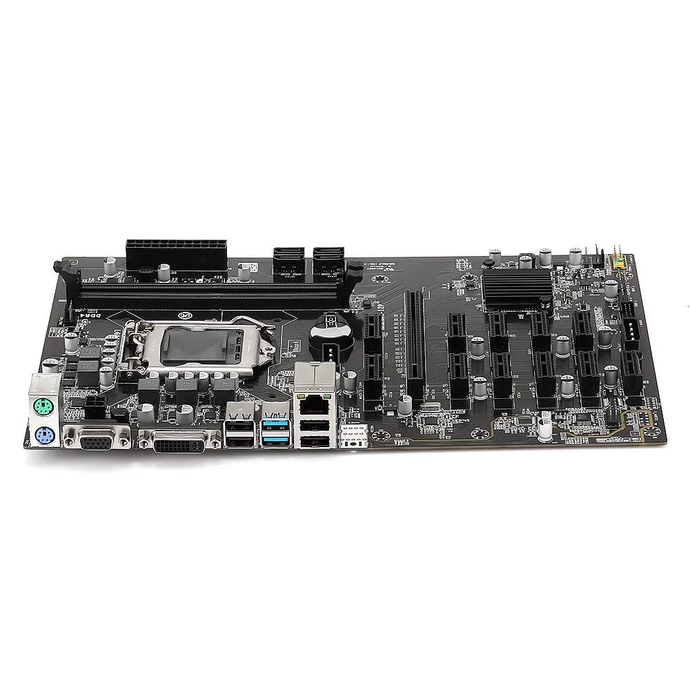 B250 Motherboard - 12 PCIE Slots, LGA 1151, DDR4 Support