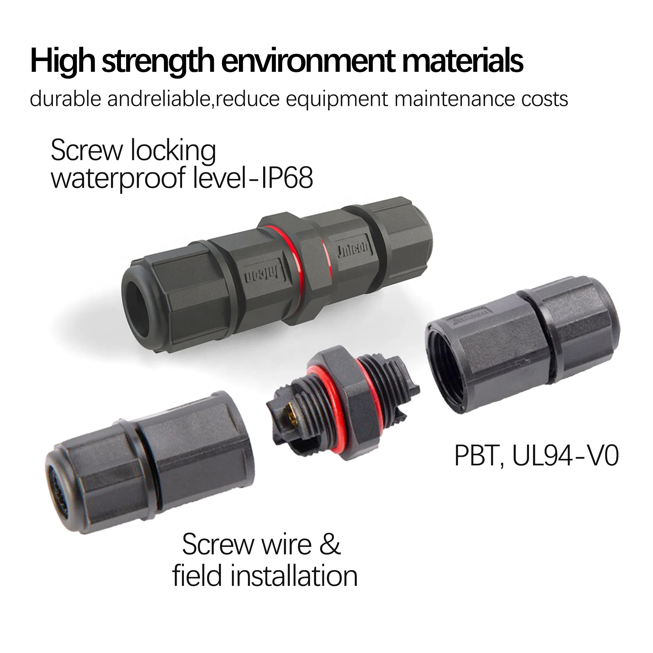 20a T Type 3 Way Connector Screw Locking Waterproof Connector Electric ...