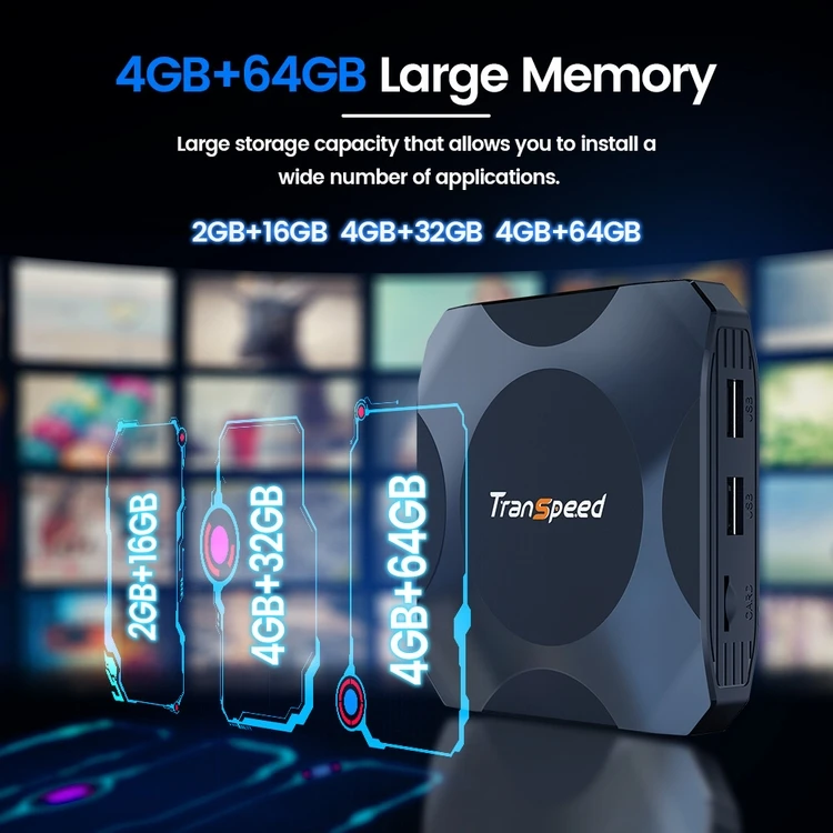 Transpeed Android 11 Tv Box W2 With Wifi Receiver 3d 4k 4gb 32gb Smart ...