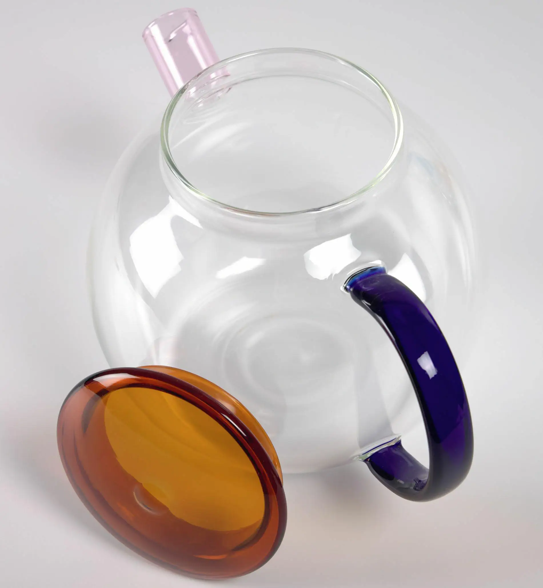 Customized Hand Blown Clear Colored Heat Resistant Borosilicate Glass ...