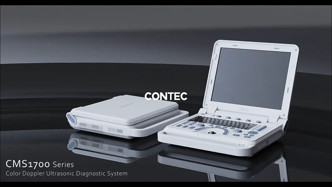 Contec Cms1700a-vet Color Doppler Veterinary Ultrasound Table Trolley ...