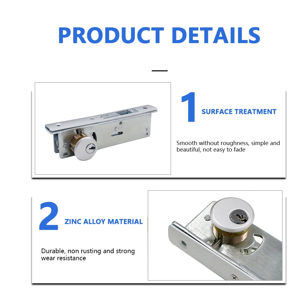 Security Anti Drill Anti 60mm 90mm Door Lock Boxer Mortise