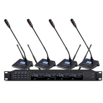 4x100 Expandable Auto Scan Table Pro Uhf Wireless Delegate Microphone ...