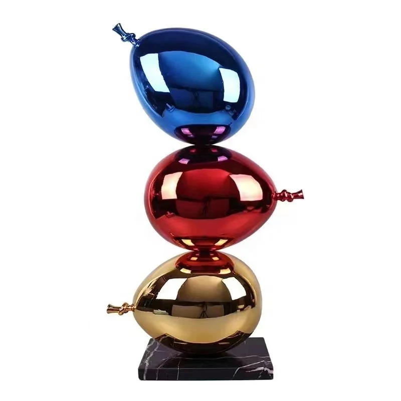 Hot Sales Resin electroplated Balloon Sculpture Suitable for home and ...