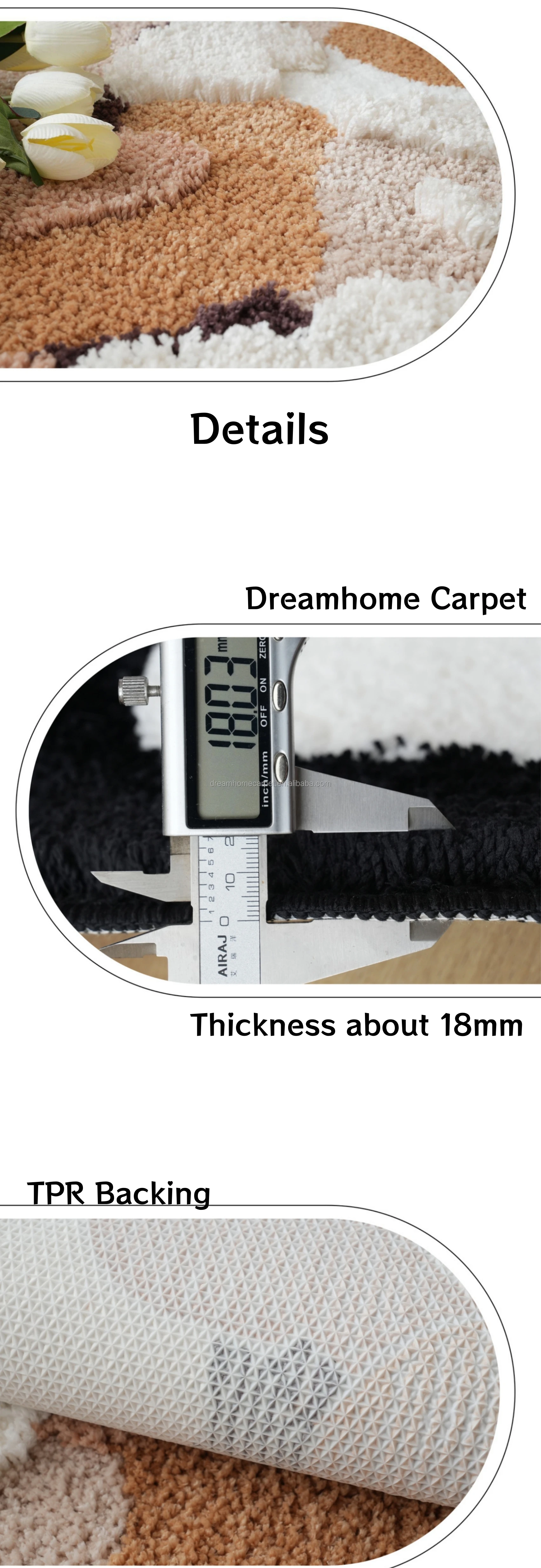 Ins Tufting Plush Moss Forest Children's Rug Bedside Carpet Living Room ...