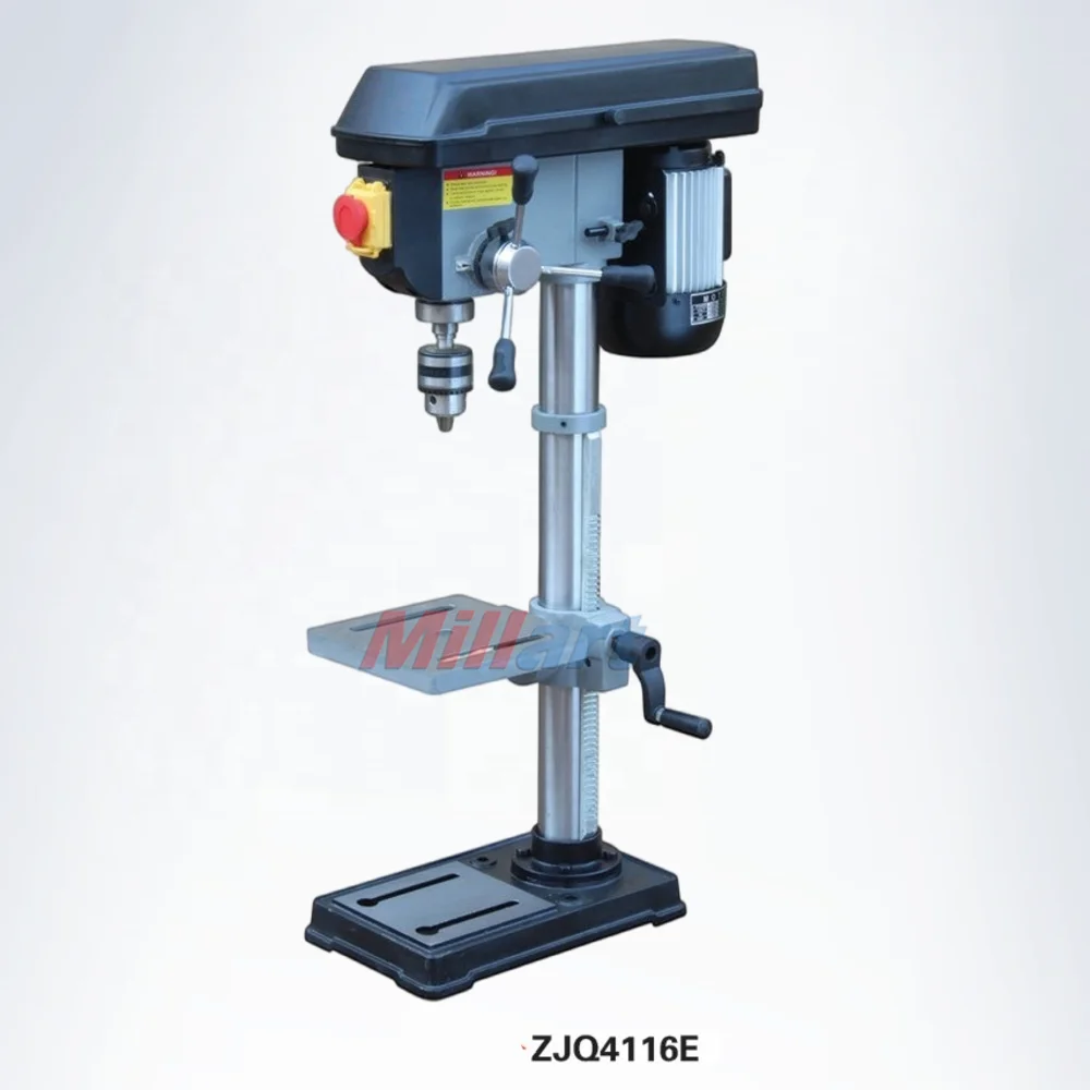 16mm Vertical Bench Drill Press Machine ZJQ4116E Motor Provided Pillar ...