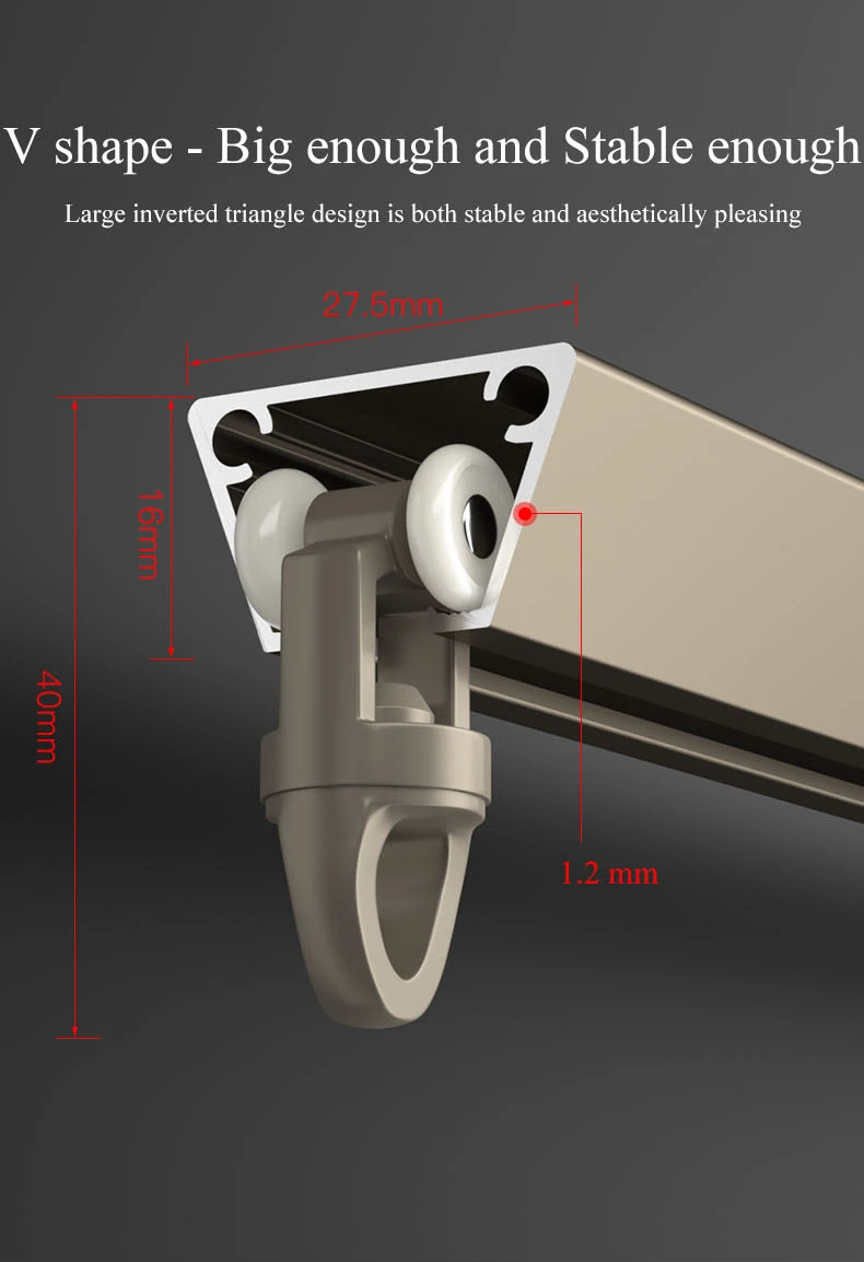 V-shape Minimalist High Quality Aluminum Made Window Decoration Thin ...