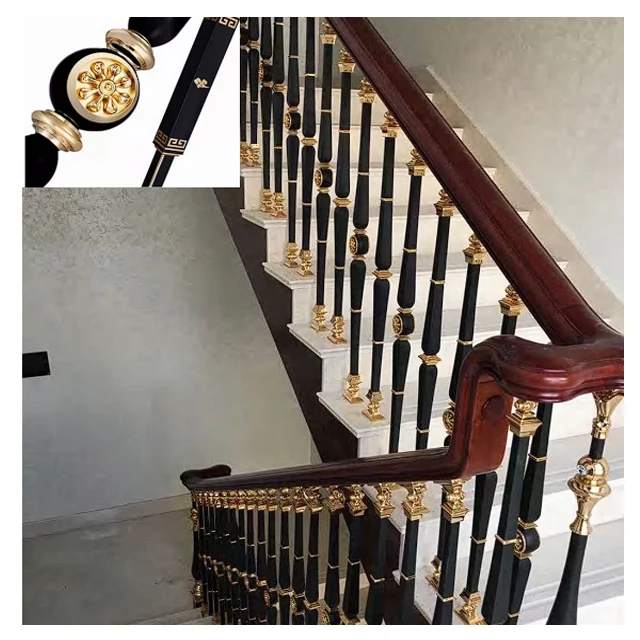 New design interior stair handrails decorative Aluminum indoor railing ...
