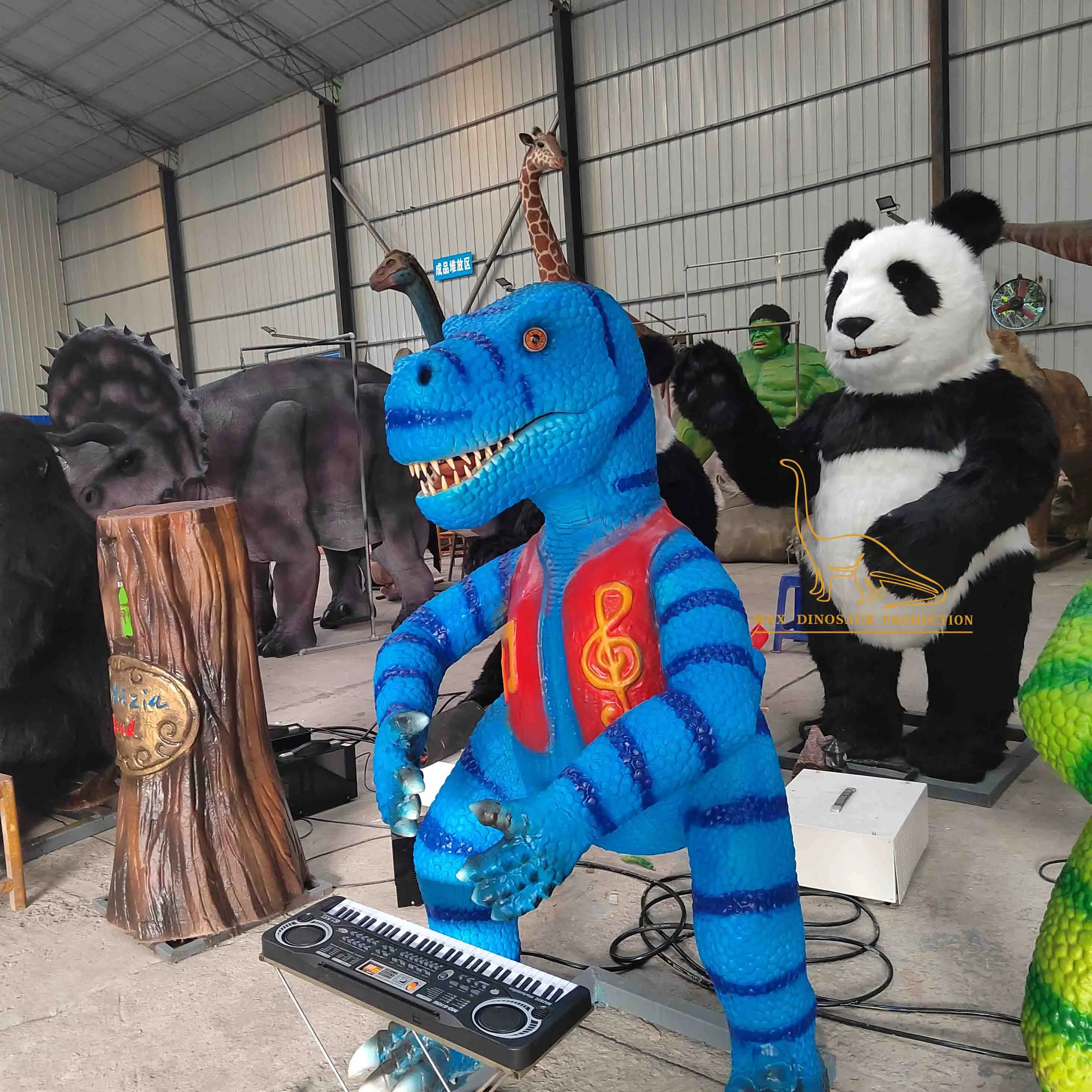 Dino Park Realistic Cartoon Dinosaur Model Animatronic Dinosaur Band For Sale - Buy Theme Park ...