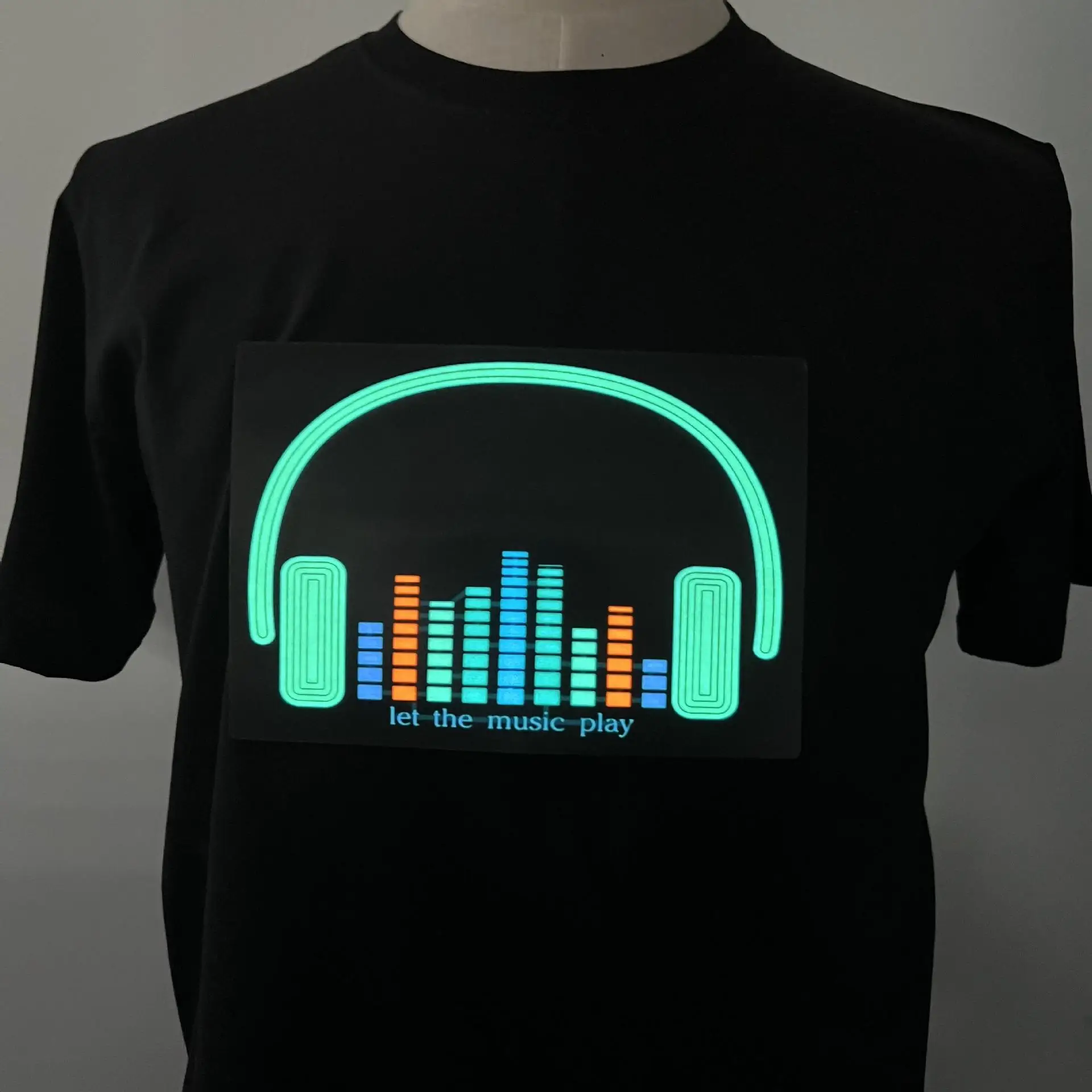 Nicro Custom Sound Active Equalizer T-Shirt - LED Lights