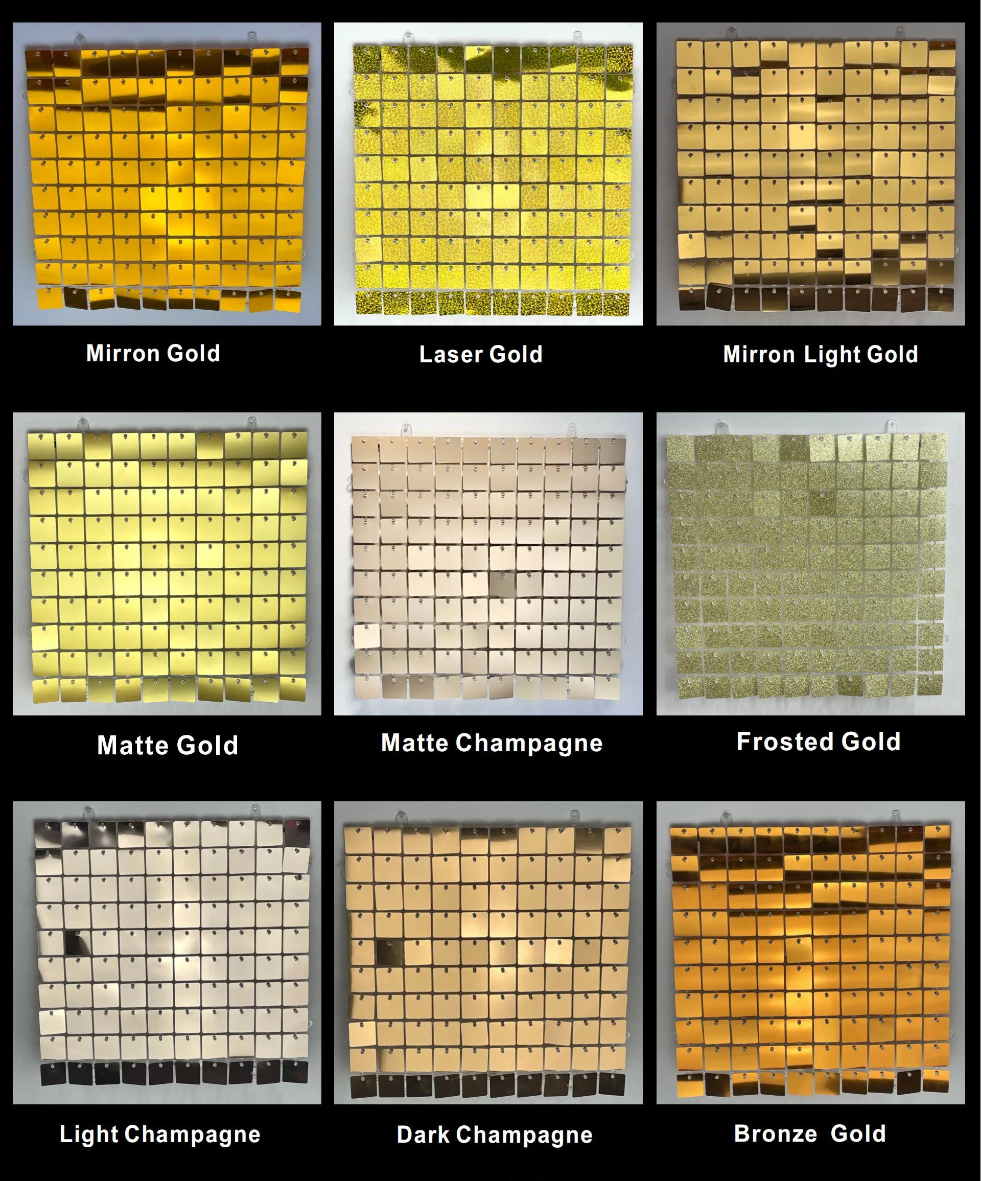 Iridescence Shimmer Sequin Wall Panel For Wedding Event Festival ...