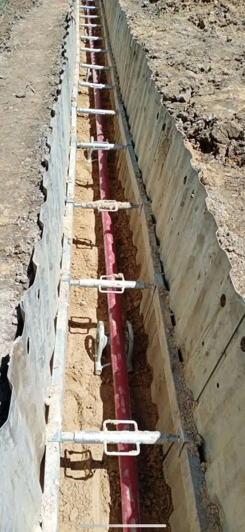 Adjustable Shoring System For Cable Trench Fire Trench Steel Plate ...