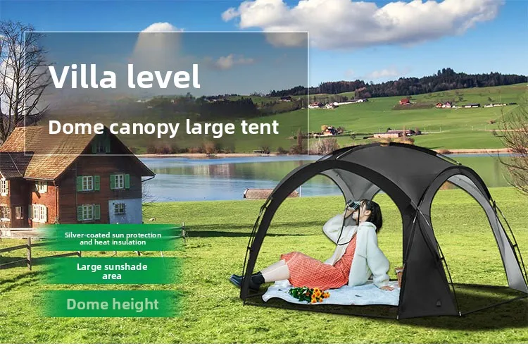 Outdoor Summer Party Tent Round Dome Canopy Camping UV Resistant Quick ...