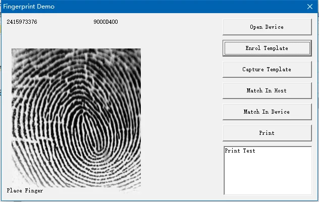 HF4000 Portable Fingerprint Scanner - Reliable Biometric Security
