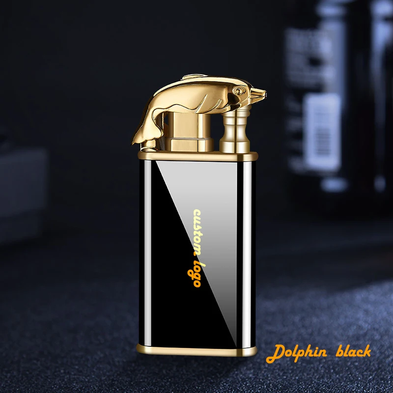 Cool Dragon Croc Tongue Armour Gas Torch Double Flame Refillable ...