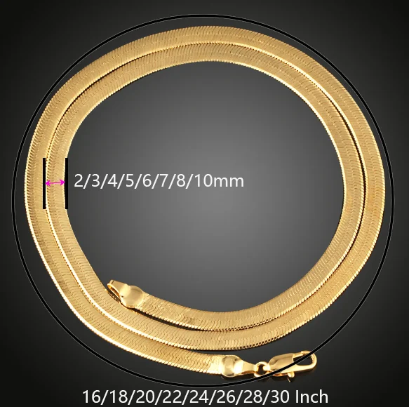 Collar Kolye PVD 18k Gold Filled Stainless Steel Necklace