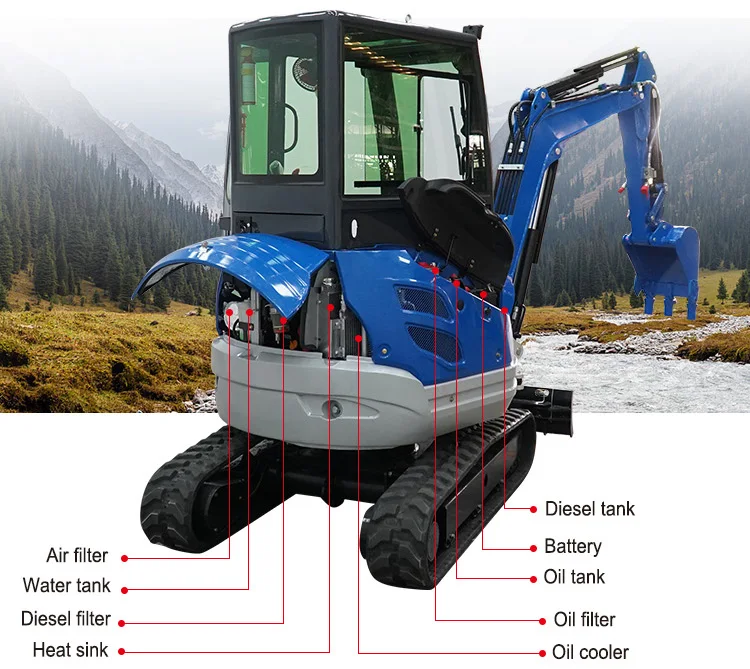 Rippa Small Digger Excavator Micro Bagger Widely Used Mini Excavator 2 ...