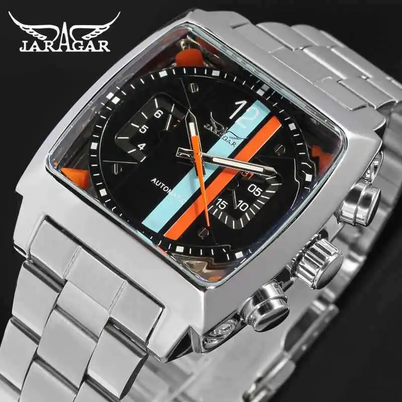 Jaragar Mechanical Watch - Retro Square Date Week