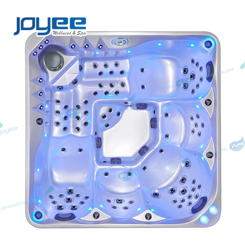 JOYEE Luxury LED 5 Persons Hot Tub - Balboa Spa Control System
