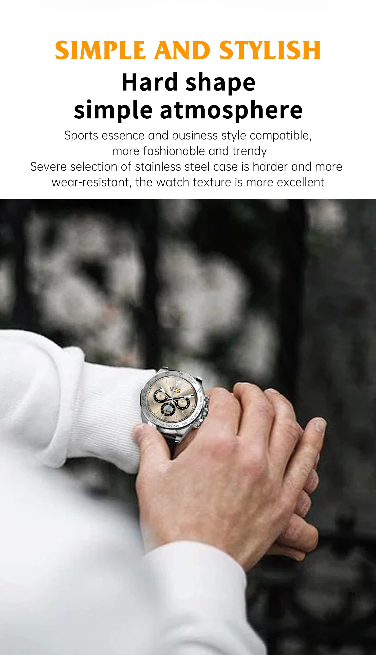 Aw13 Pro Smart Watch For Men Bt Call Fitness Tracker Bracelet Stainless ...