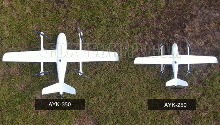 Foxtech Ayk-350 Pe Vtol Surveillance Drone Long Range Night Vision Delivery Drone Cargo Dron De ...