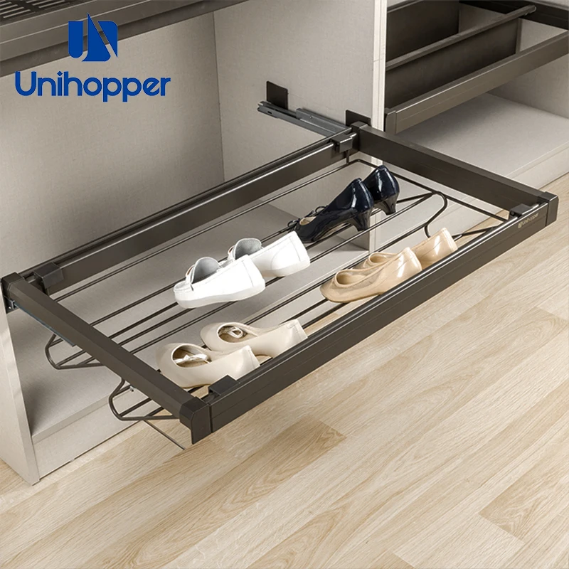 Unihopper Wardrobe Accessory Pull Out Sliding Shoe Cabinet Organizer ...