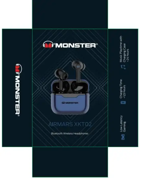 Monster Airmars Xkt02 Gaming Earphone Mini True Headphone In Ear ...