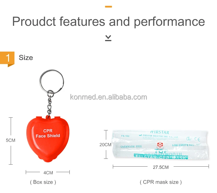 CPR Mask Keychain Include Mouth-to-mouth Mask Cpr First Aid Life ...