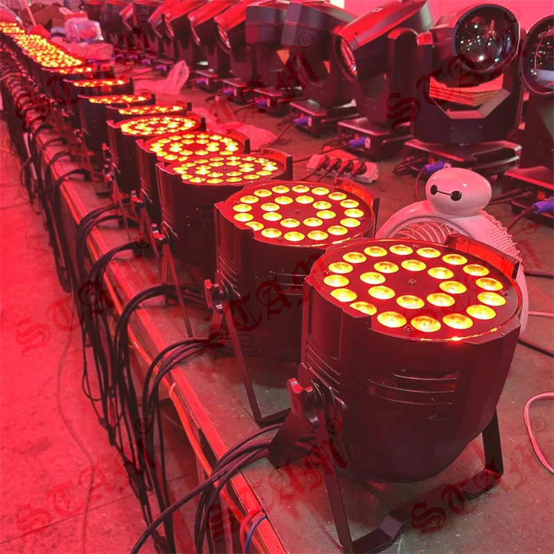 24 led par Light 24x18W uplight 24pcs RGBW 4in1 24*18W led par can ...