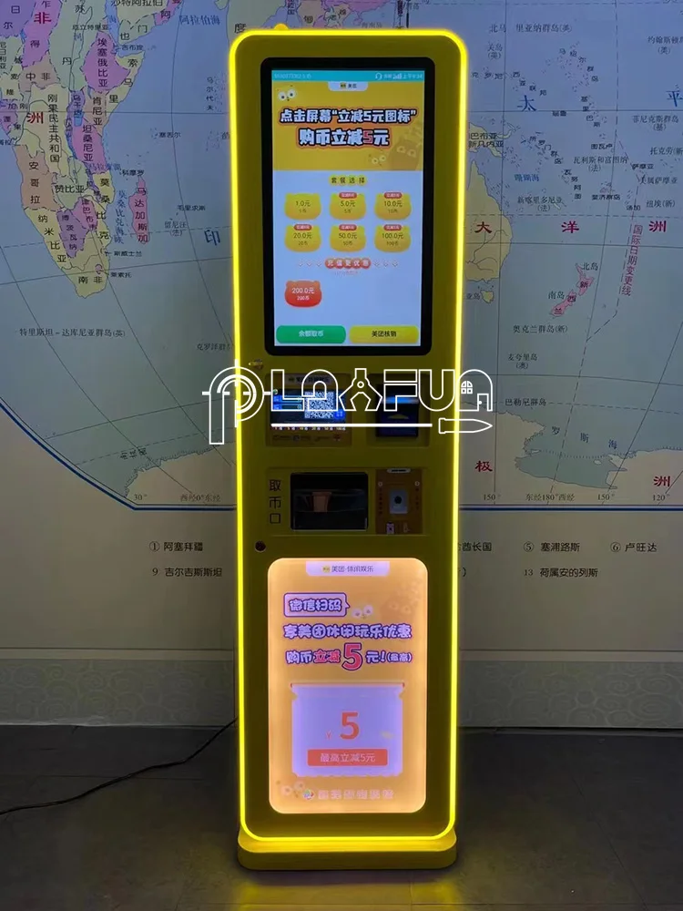 Amusement Park ATM Token ICT Bill Acceptor - Coin Exchange Machine