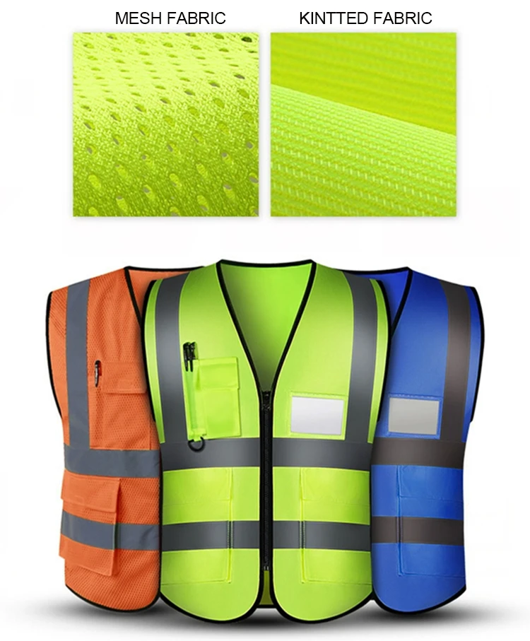 Customized Reflective Safety Vests for High Visibility