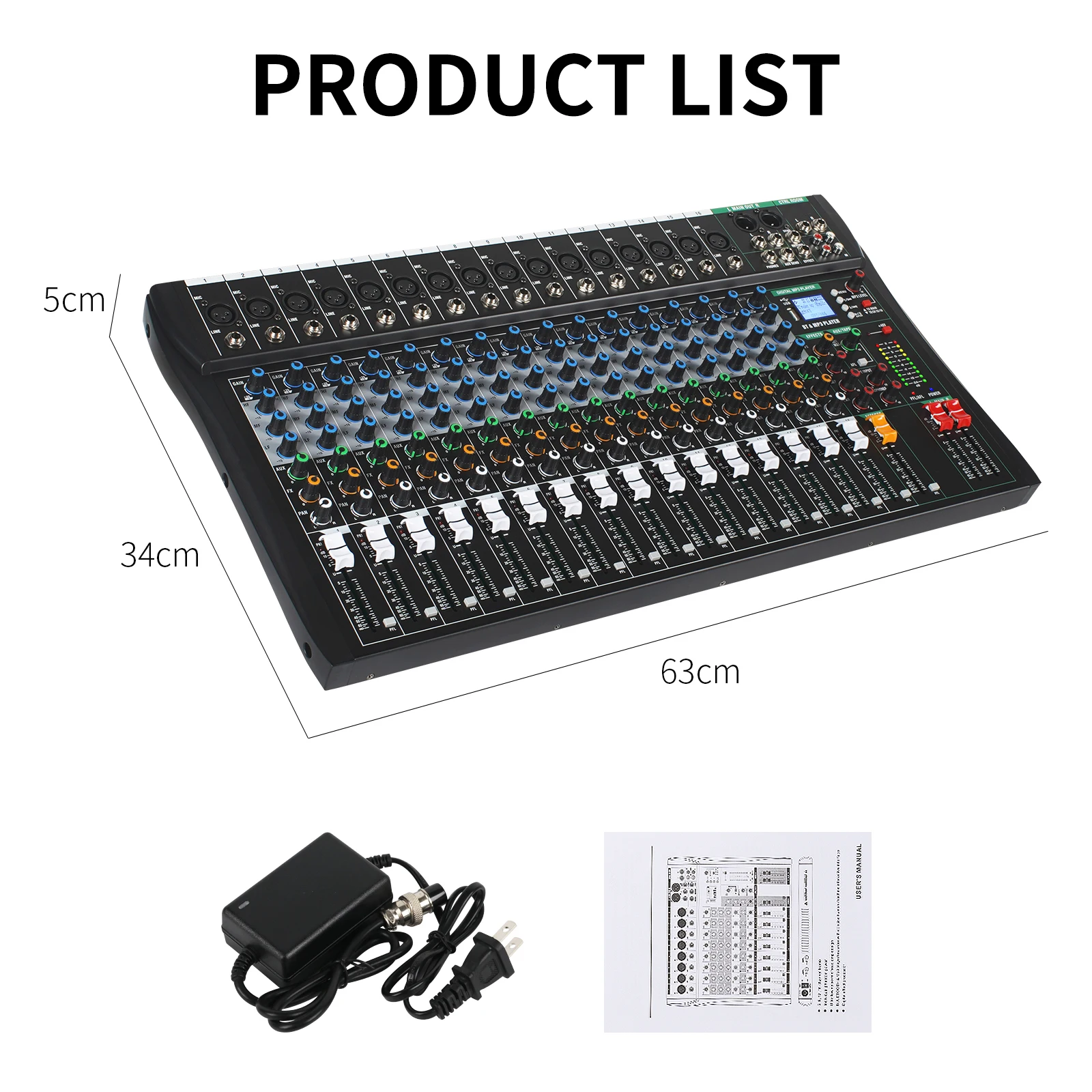 Hot Selling 16-Channel Audio Mixer Console Professional Home KTV with ...