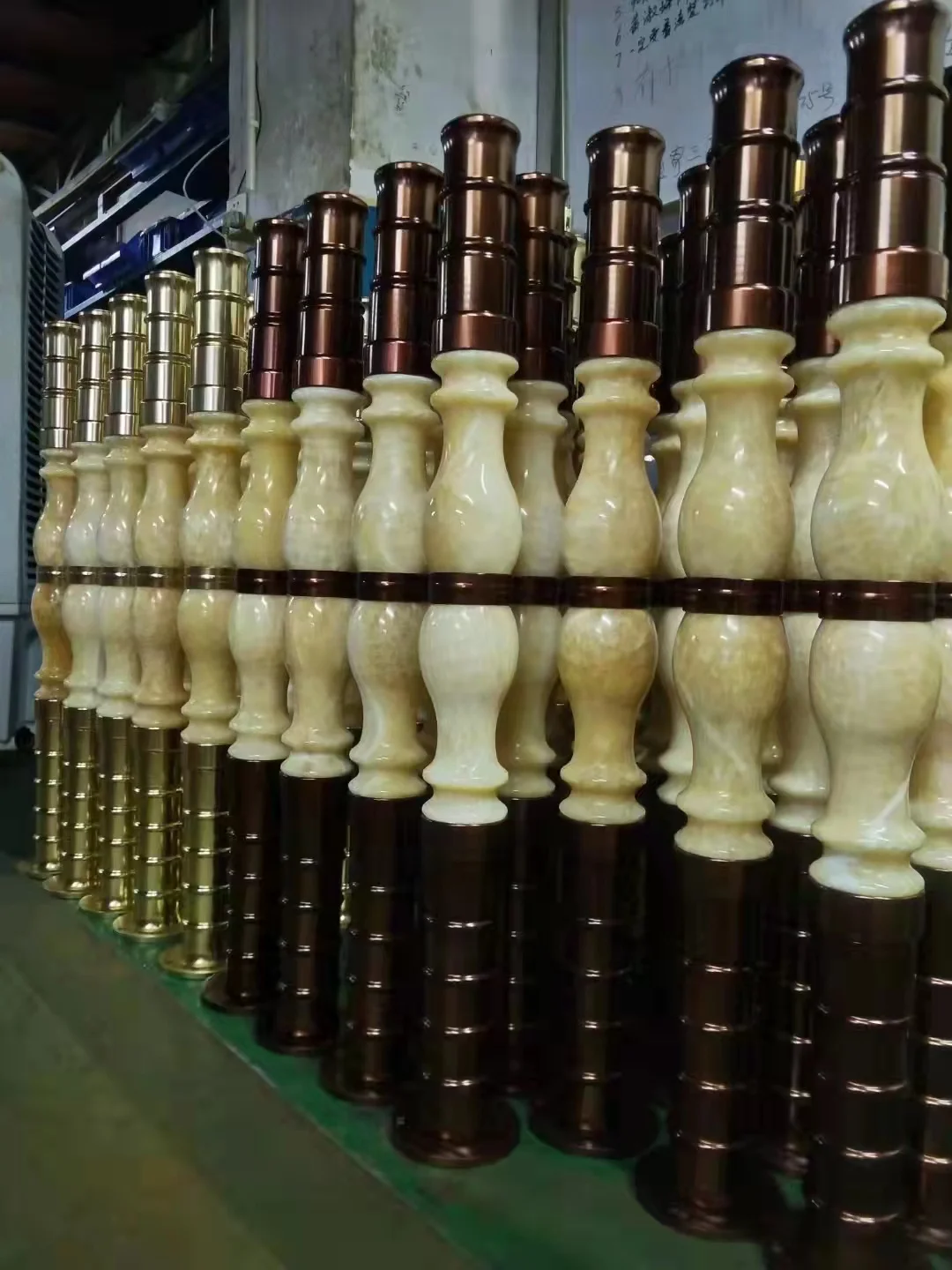 Factory Direct Sale Stair Handrail Railing Aluminum Marble Pillars ...