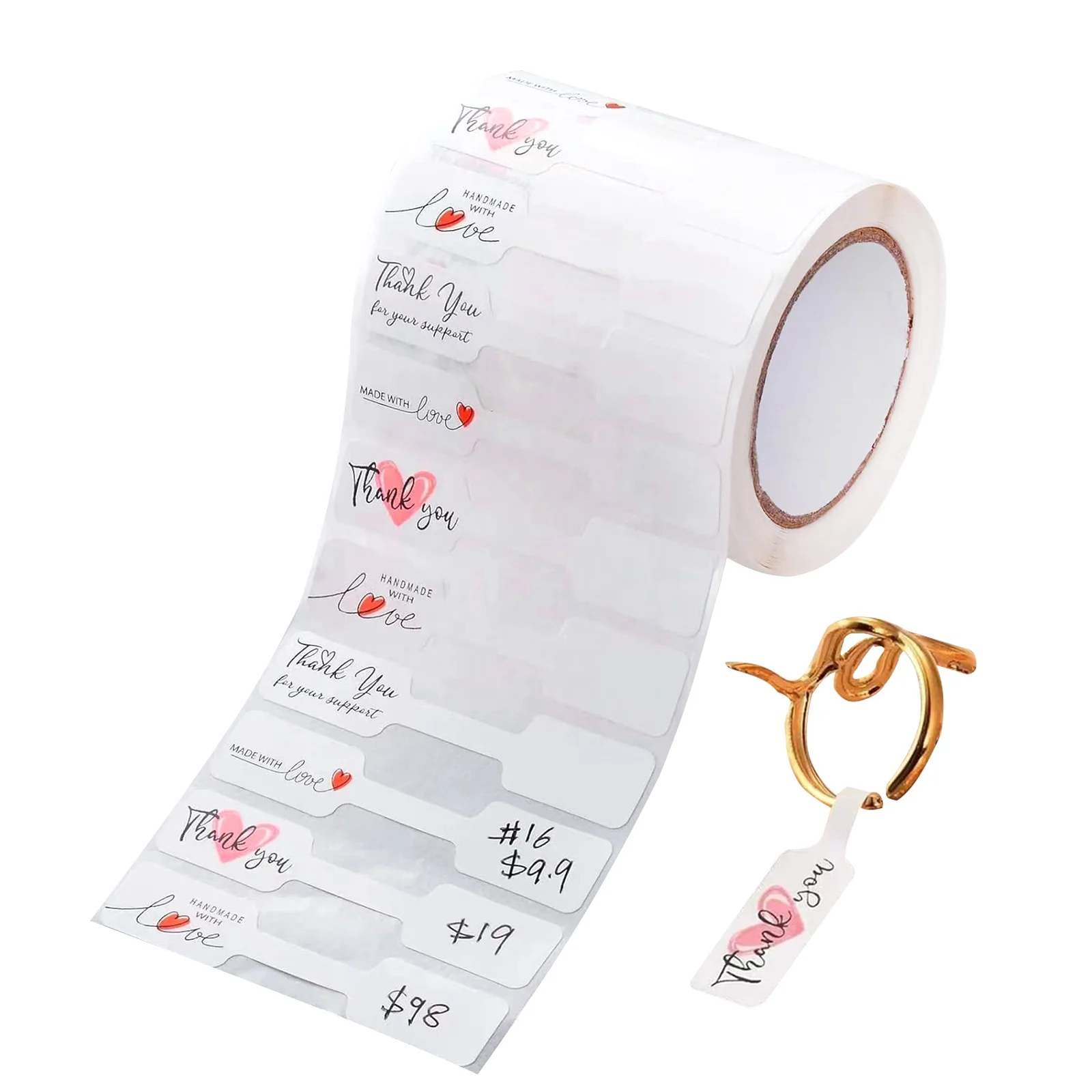 Custom Printable Jewellery Price Labels Stickers 500PCS/Roll Jewellery ...