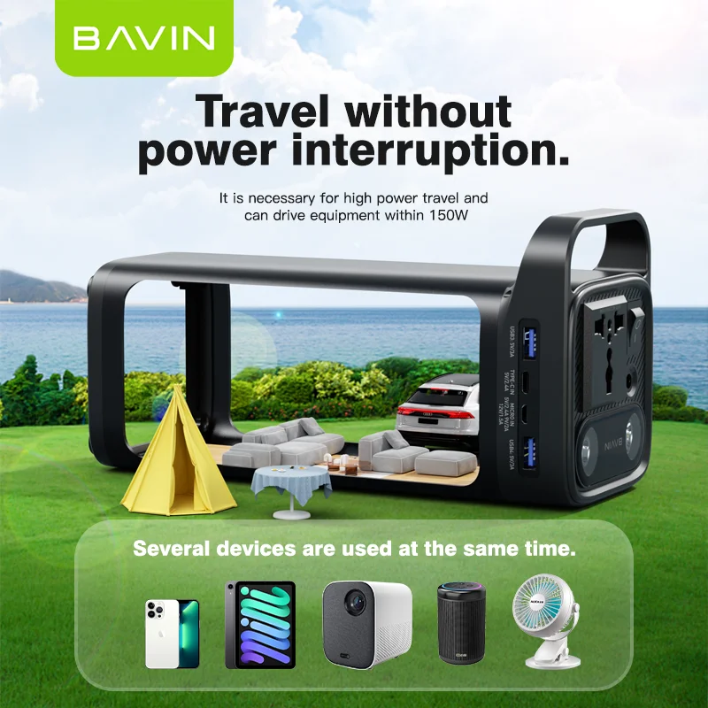 BAVIN PC021S - 150W Portable Power Bank for Travel & Fast Charging