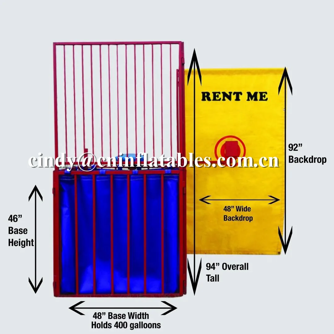 Double Dunk Tank - Interactive Inflatable Game Carnival