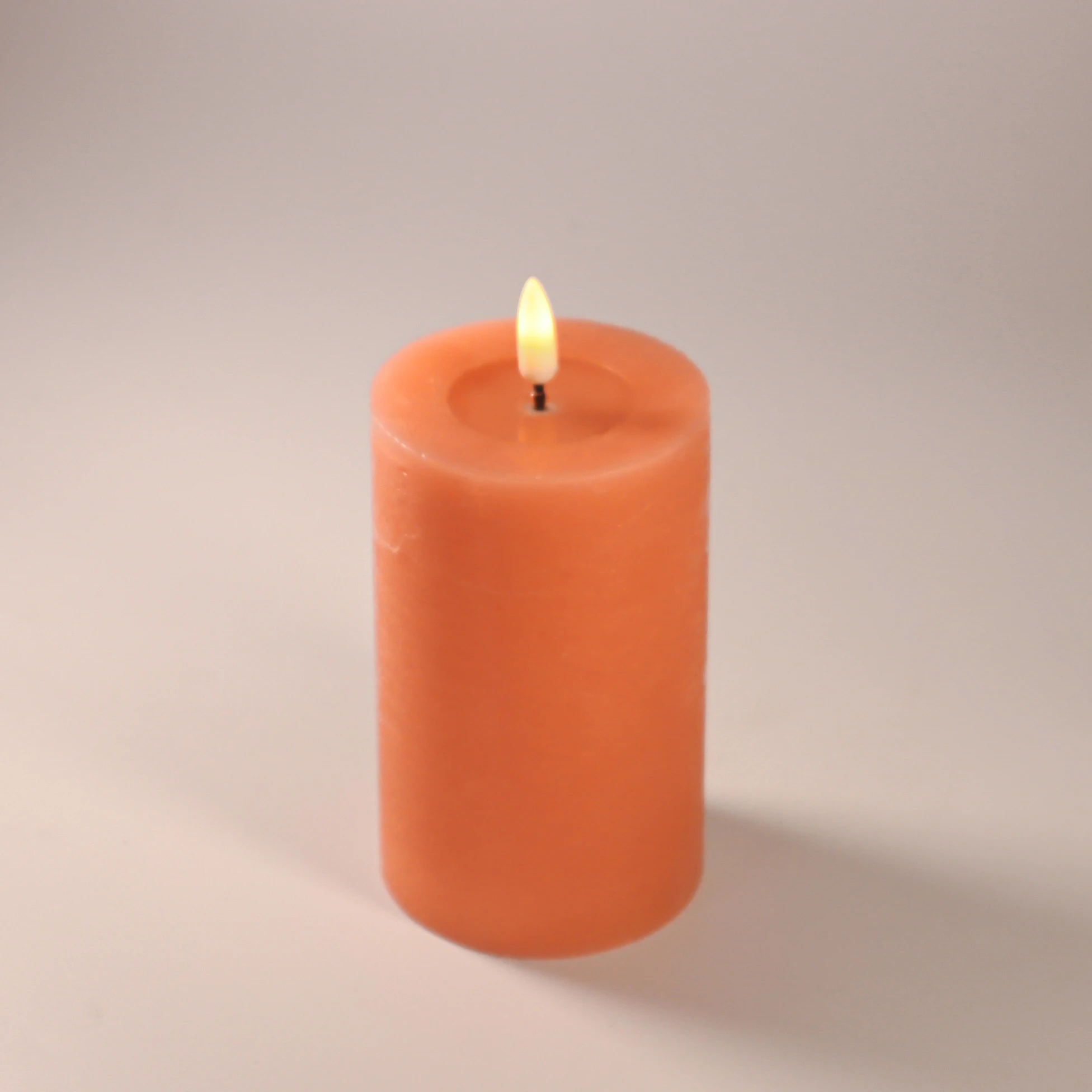 New Design 3D Wick Flameless Pillar Set 3 Inverted Wick Light Mirror ...