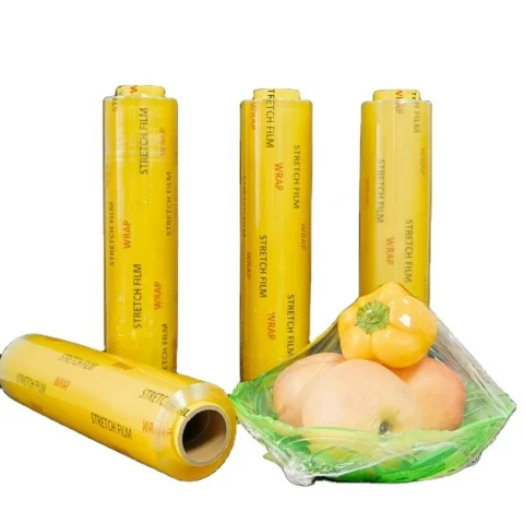 Custom Static Cling PVC Film Roll Butter Paper Wrap for Food Containers ...