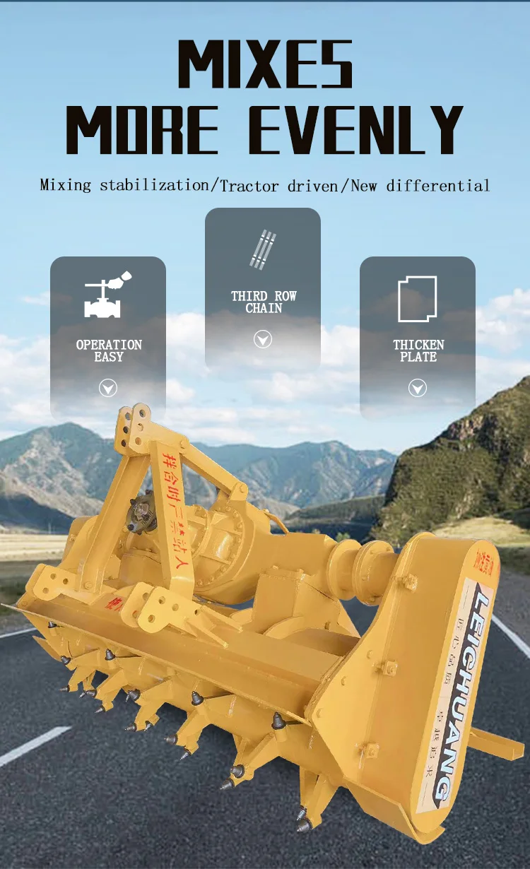 Airport Roadbed Lime Soil Mixer Three-point Suspension Rear Mixer With ...