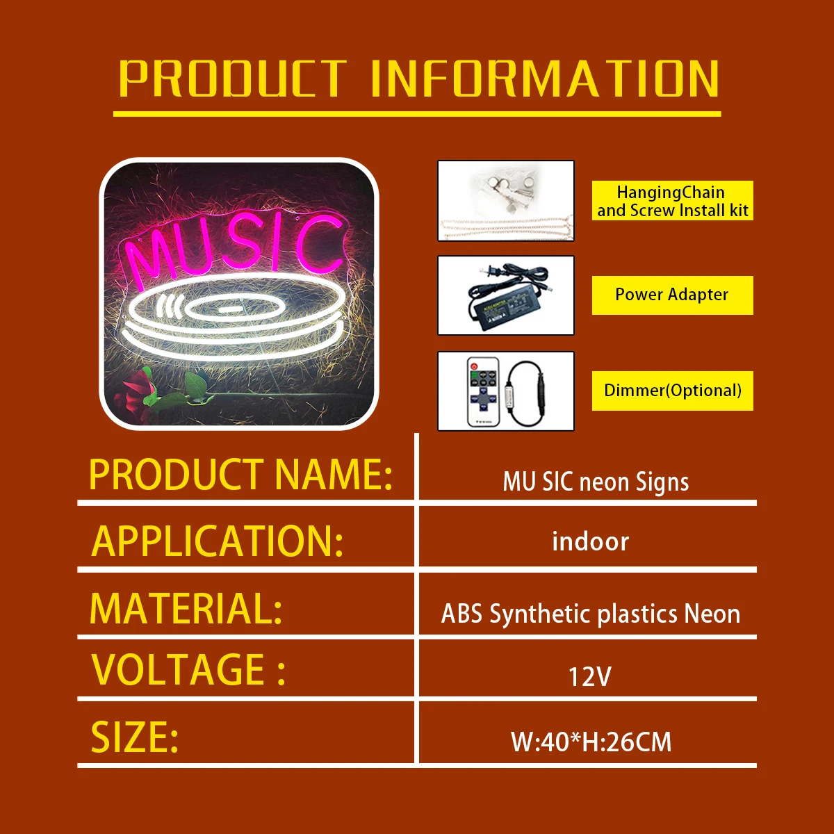 Alibaba.com: Neon Music Disc for Home Mall DJ Nightclubs Esports Party ...