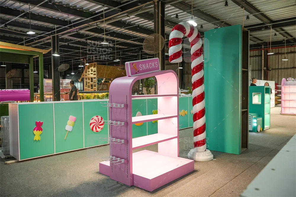 Custom Candy Shop Display Racks - Enhance Your Sweet Treats