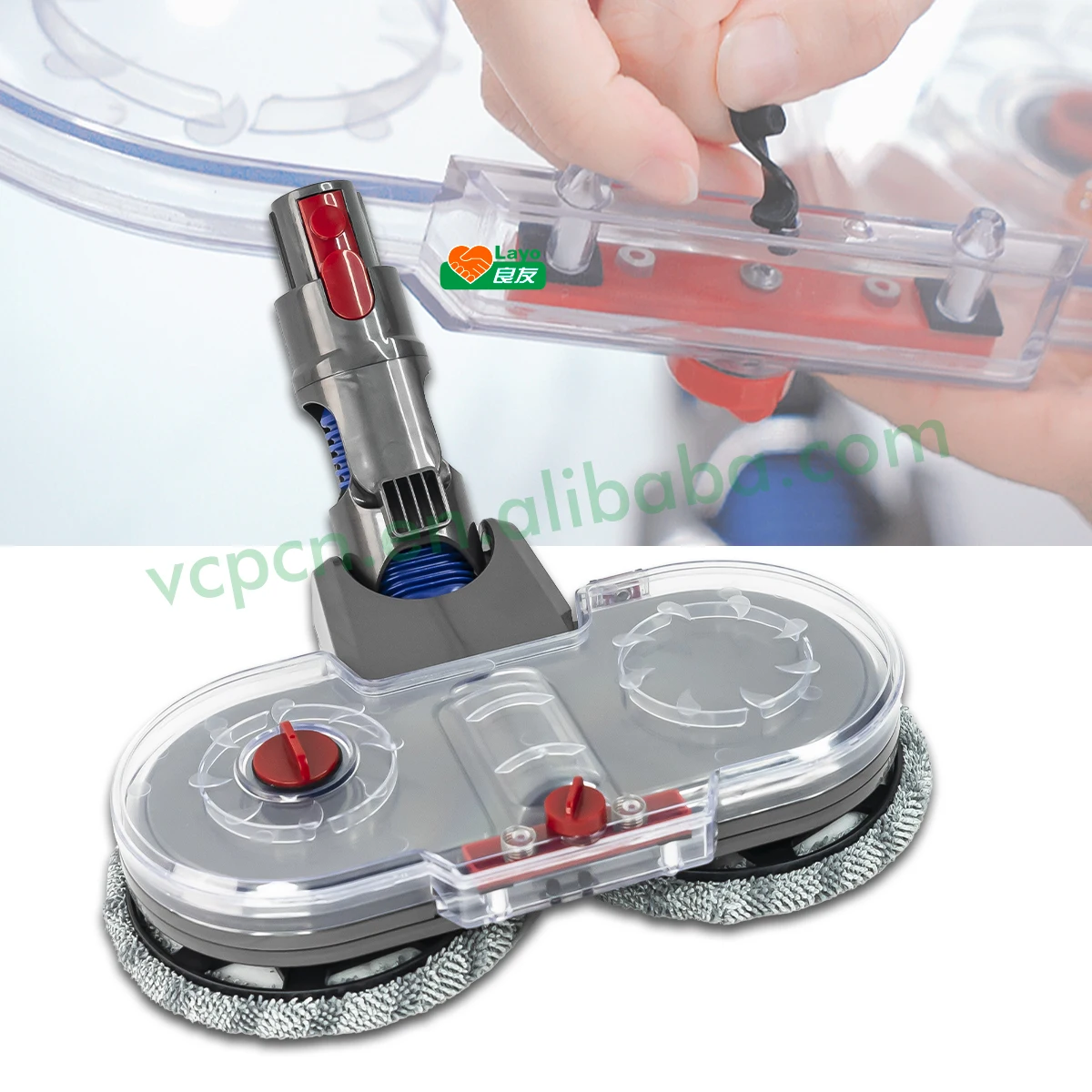 Electric Water Tank Mop Dry & Wet Vacuum Cleaner Parts Accessory Head ...