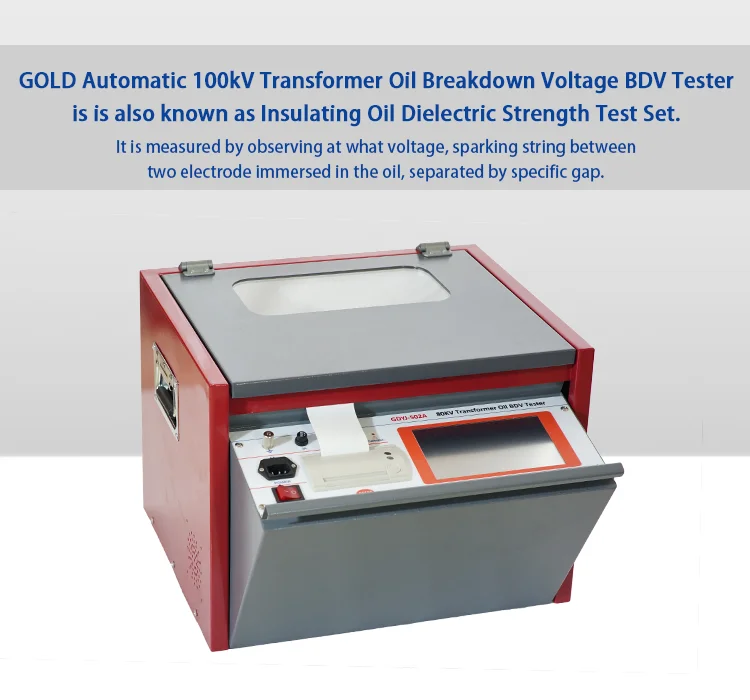 Automatic 100kv Transformer Insulating Oil Breakdown Voltage Test Bdv ...