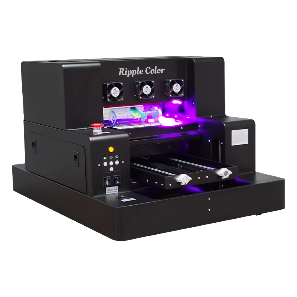 Ripple Color A3 UV Flatbed Printer - Versatile & High Res