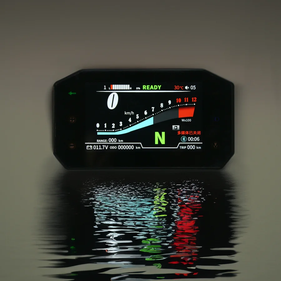 Universal TFT LCD Display Instrument Speedometer Odometer Tachometer ...