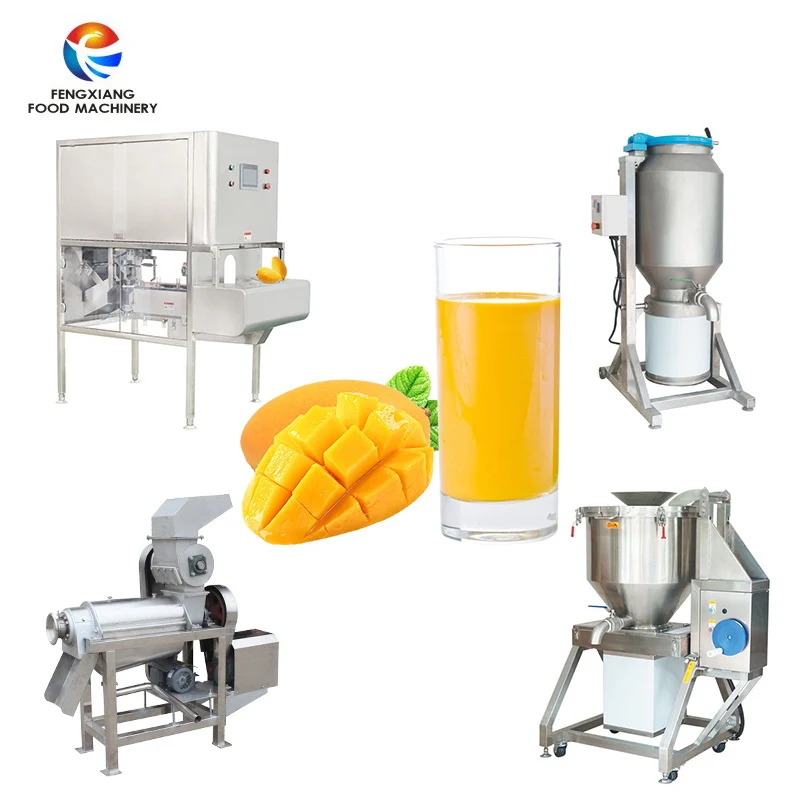 Automatic Mango Juice Processing Line Mango Peeling Coring Machine ...
