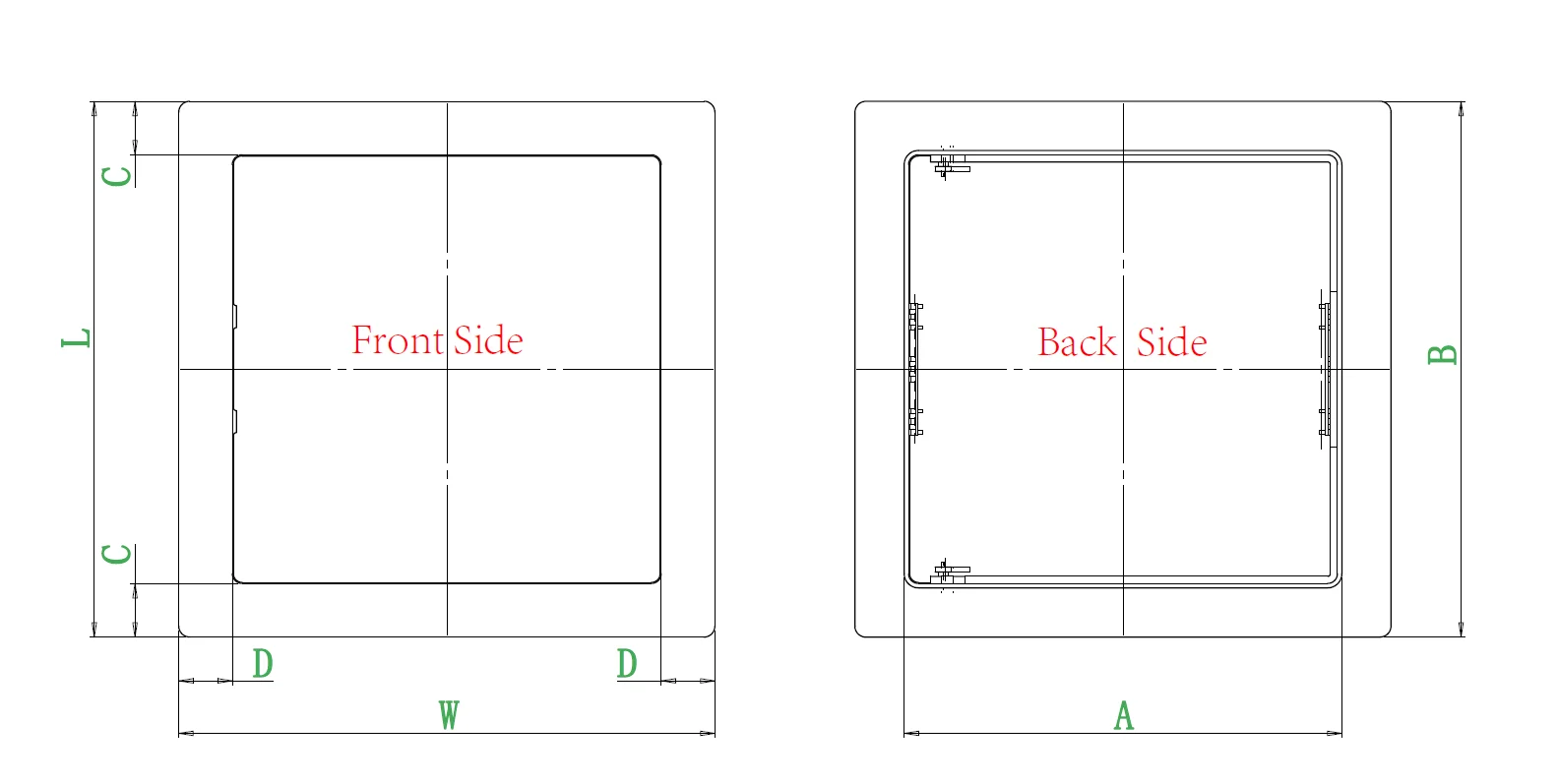 Waterproof Board Installation Inspection Plastic Wall New Arrive Abs ...