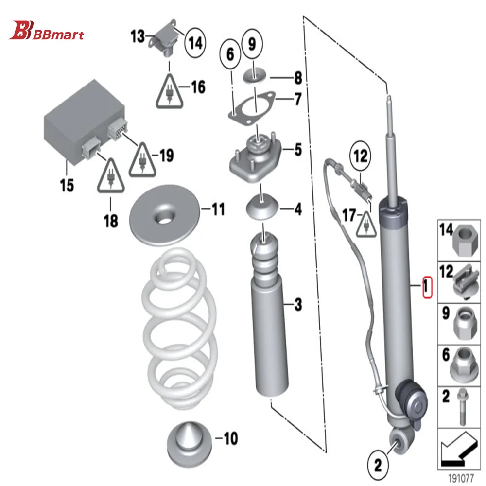 Bbmart Auto Suspension System Parts Front Shock Absorber For Mercedes ...