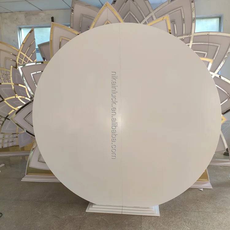 NIKA 2025 New Arrivals Large Wave Acrylic Backdrop Wedding Stage ...